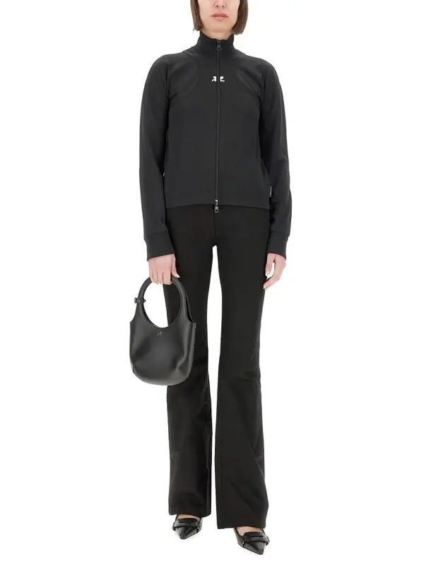 COURREGES Courrèges Interlock Scuba Jacket - Black