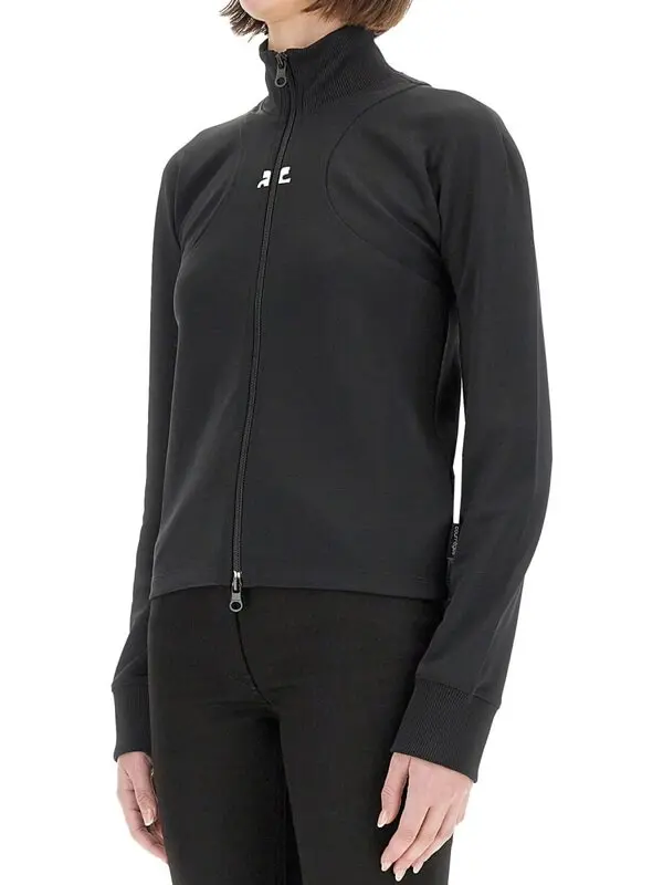COURREGES Courrèges Interlock Scuba Jacket - Black