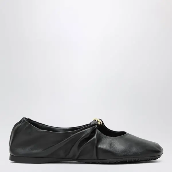 Loewe Nappa Pebble Ballerina Flats - Black