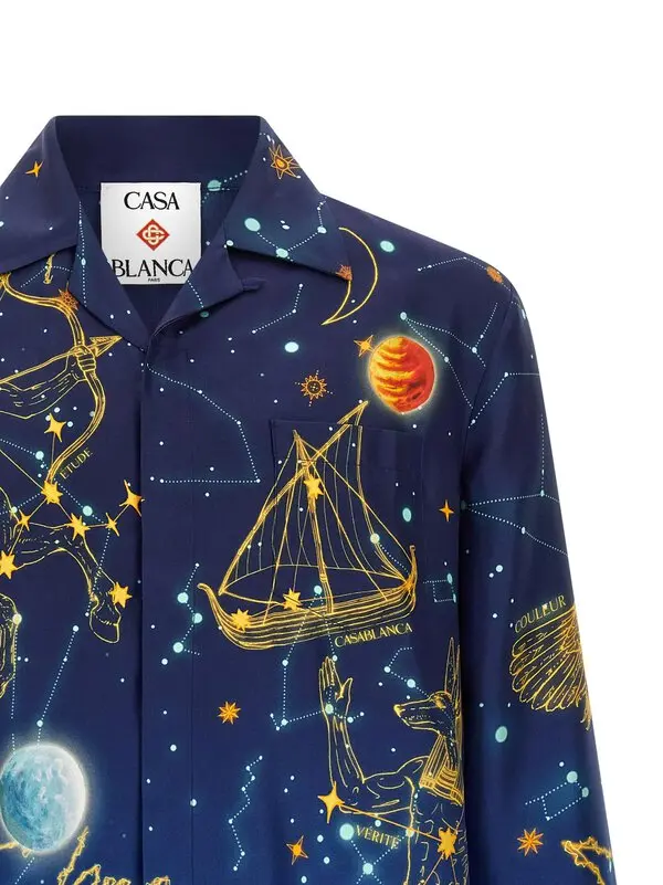 Casablanca Astrology' Shirt - Blue