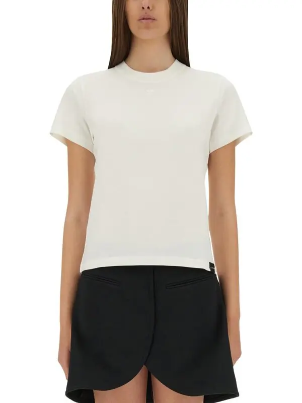 COURREGES Cotton T-shirt - White