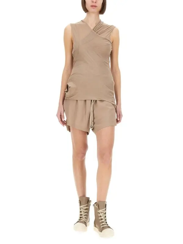 Rick Owens Cotton Cross-over Top