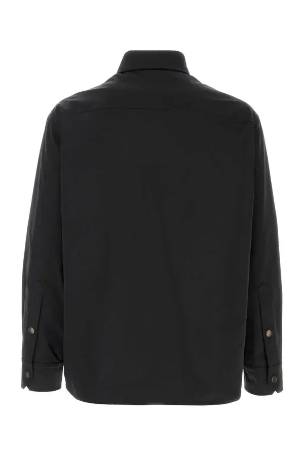 Valentino Garavani Black Stretch Polyester Shirt