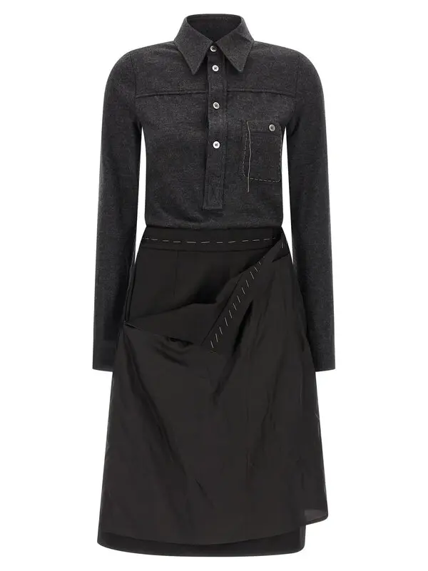 MAISON MARGIELA Shirt Dress - Gray