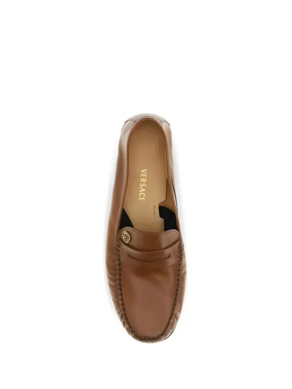 Versace Leather Loafers