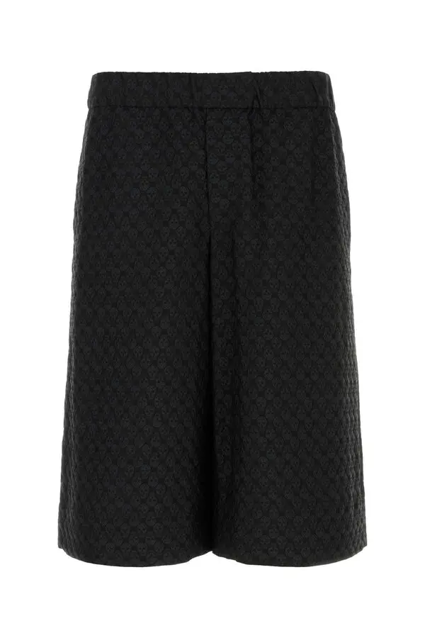 Alexander McQueen Viscose Blend Bermuda Shorts
