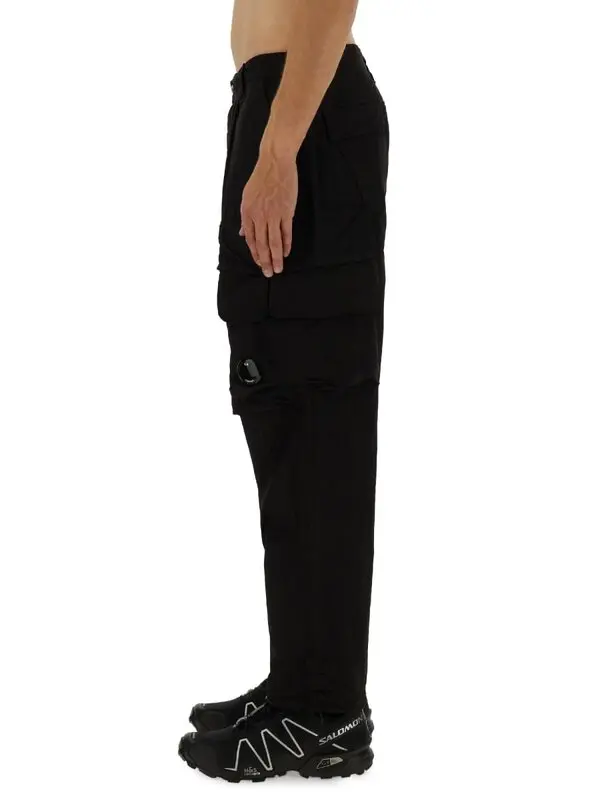 C.P. COMPANY Polyamide Cargo Pants - Black