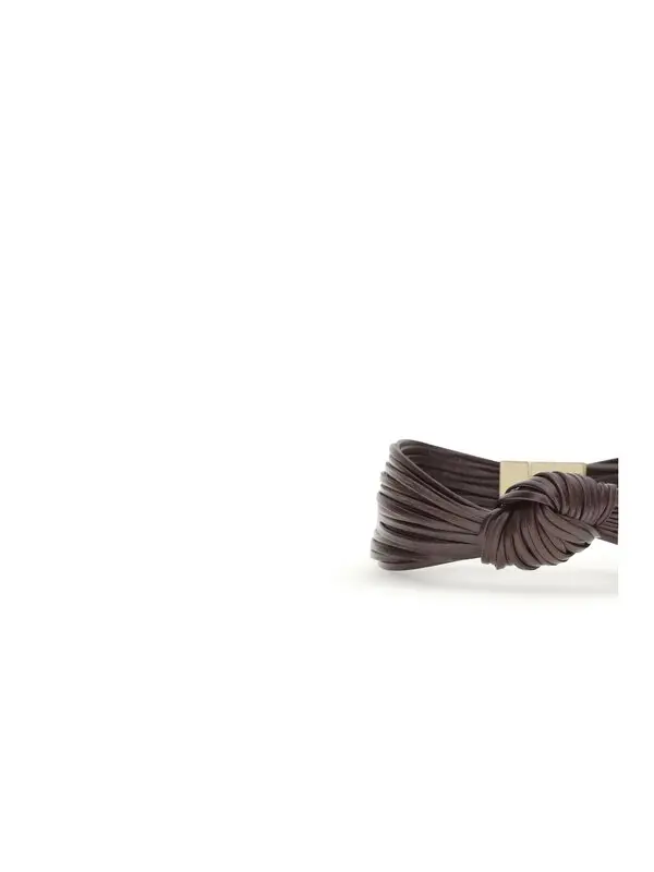 Bottega Veneta Knot Leather Bracelet - Multicolor