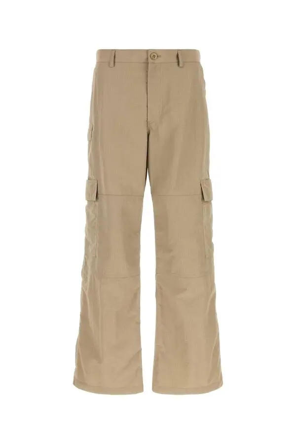 Balenciaga Beige Nylon Cargo Pant