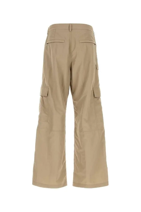Balenciaga Beige Nylon Cargo Pant