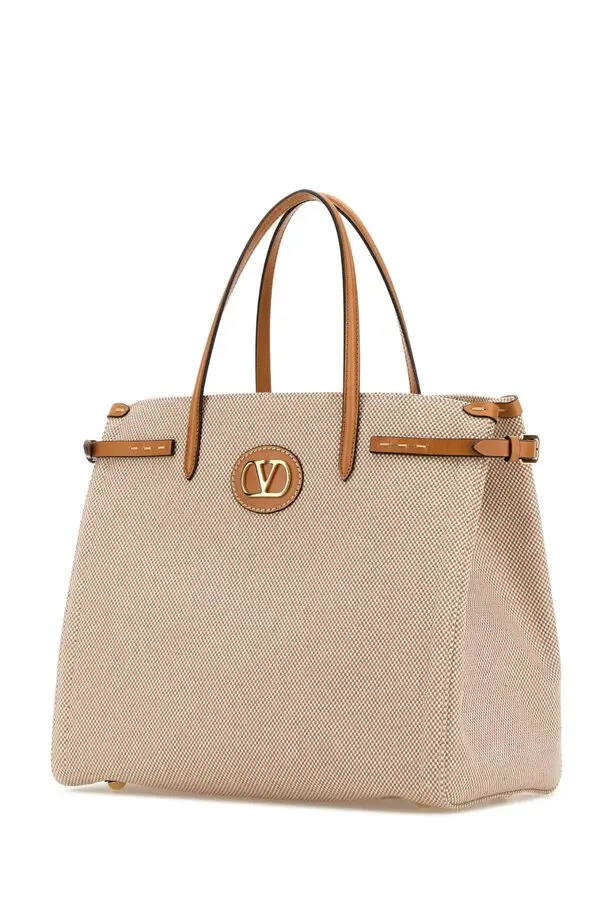 Valentino Garavani Two-tone Canvas Antibes Shopping Bag - Multicolor