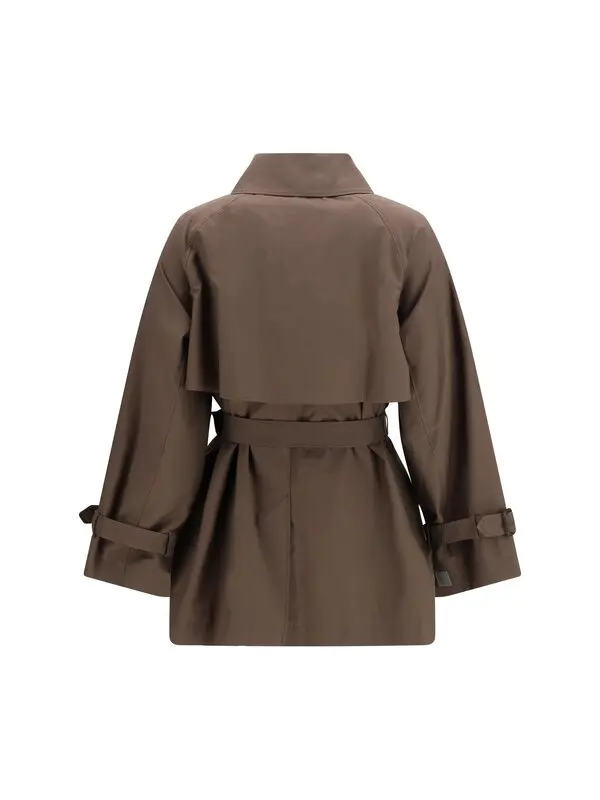 Max Mara Technical Cotton-blend Twill Trench
