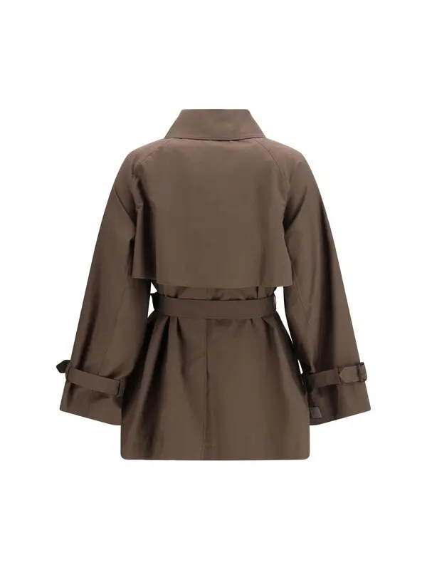 Max Mara Technical Cotton-blend Twill Trench
