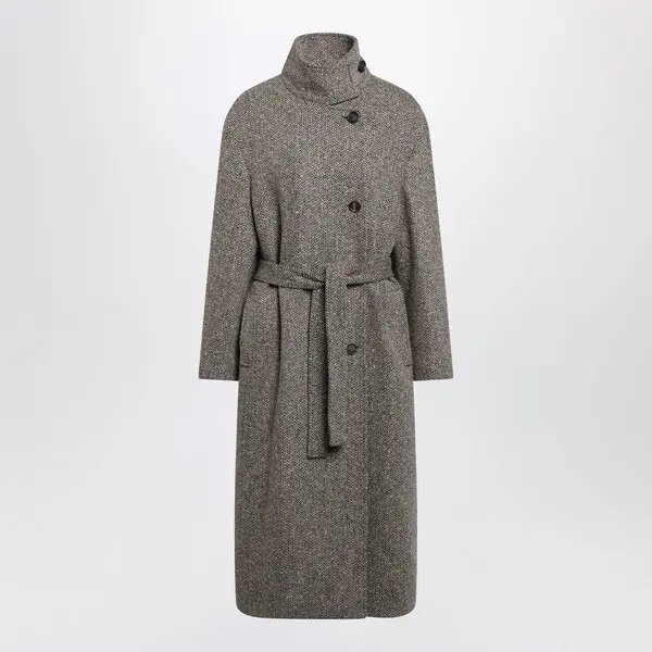Brunello Cucinelli Sparkling Virgin Wool Coat - Brown