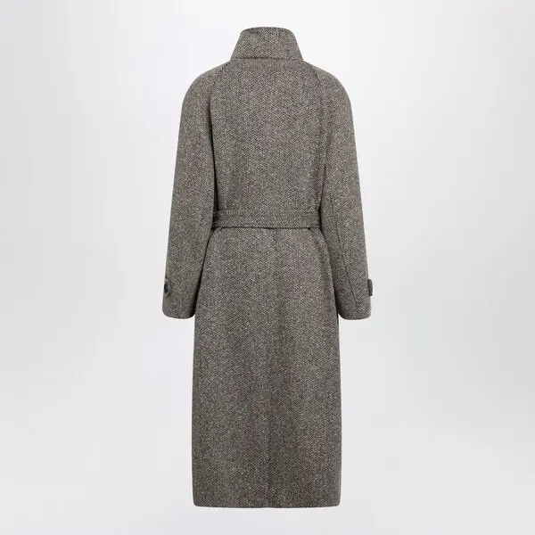 Brunello Cucinelli Sparkling Virgin Wool Coat - Brown