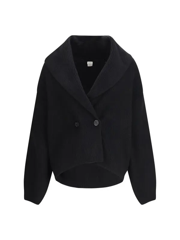 TOTEME Shawl-lapel Cardigan - Black