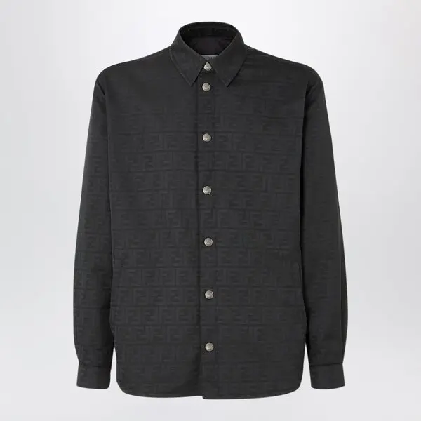 Fendi Ff Zucca Jacquard Nylon Blouson - Black