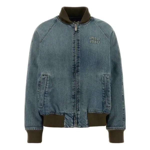 Miu Miu Jackets Bomber Jackets - Blue