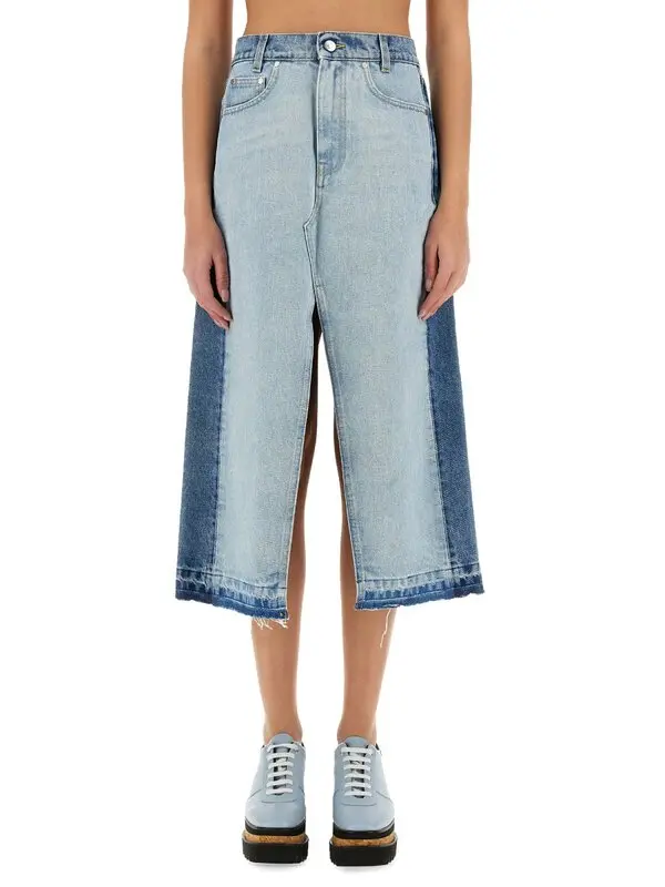 Stella McCartney Denim Skirt - Blue