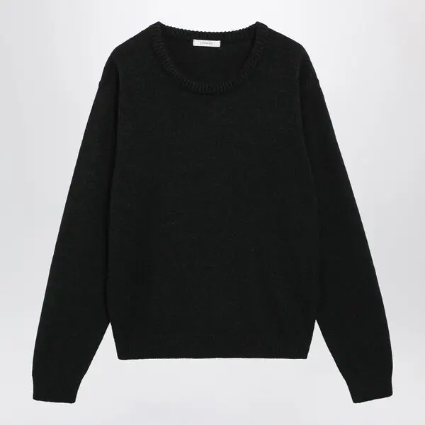 LEMAIRE Alpaca Wool Sweater - Black