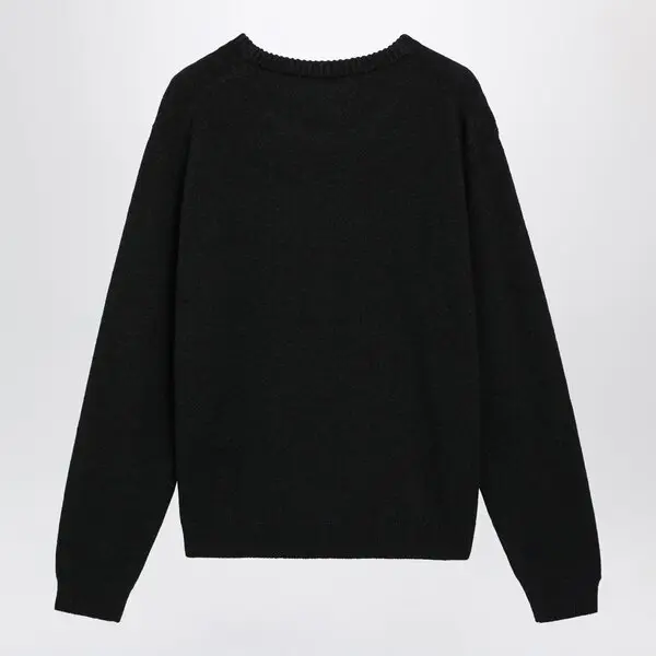 LEMAIRE Alpaca Wool Sweater - Black