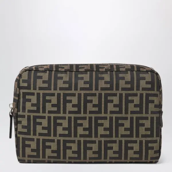 Fendi Superlight Ff Zucca Fabric Medium Toiletry Case - Brown