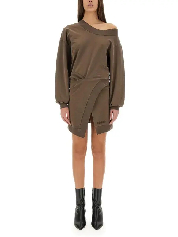 Attico Cut-out Dress - Brown