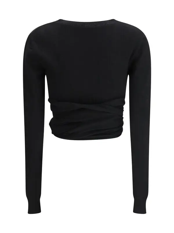 Alaïa Wrap Top - Black