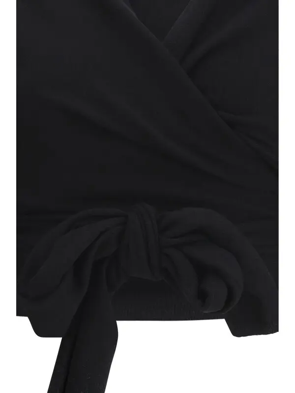 Alaïa Wrap Top - Black