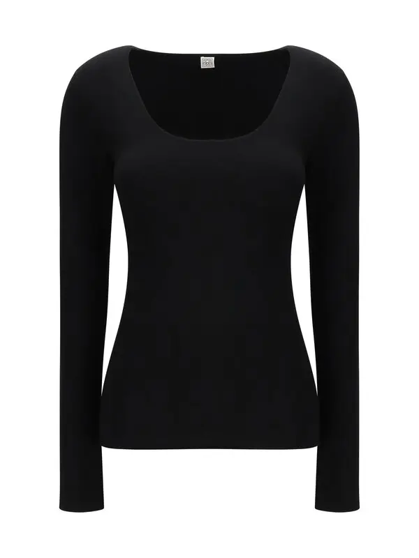 TOTEME Compact Sweater - Black