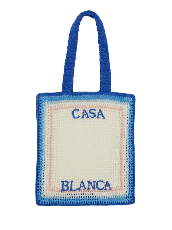 Casablanca Crochet Tote Bag - Multicolor