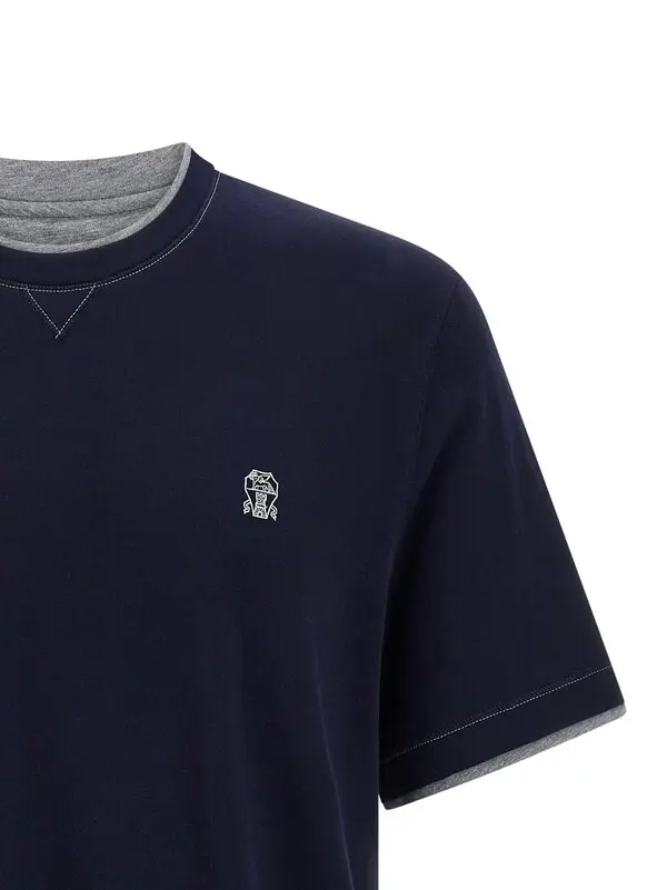 Brunello Cucinelli Double Layer T-shirt