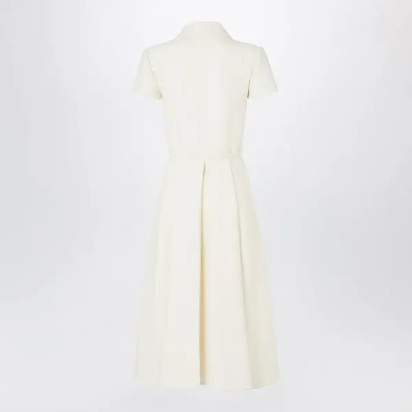 Fendi Ivory Wool And Silk Dress