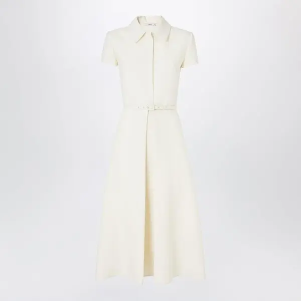 Fendi Wool And Silk Dress - White