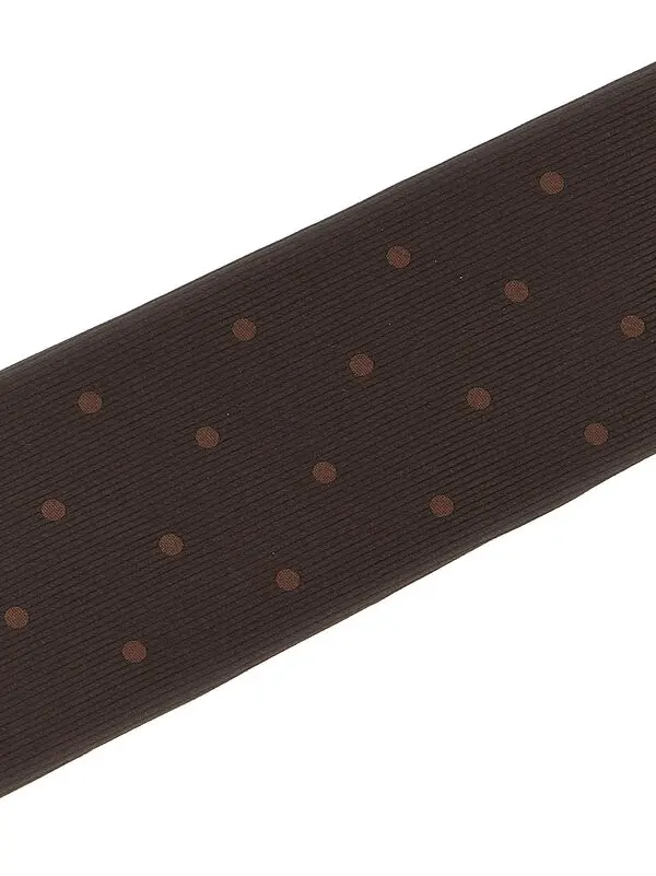 TOM FORD Polka Dot Silk Tie - Brown