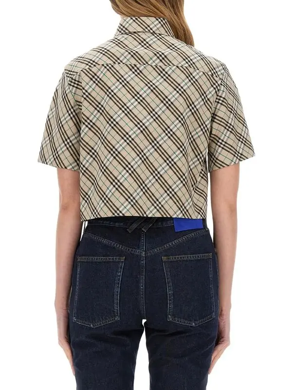 Burberry Cropped Shirt - Multicolor