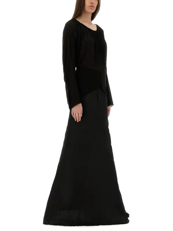 Rick Owens Draped Long Sleeve Top