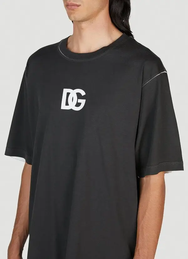 Dolce & Gabbana Dg Logo Print T-shirt