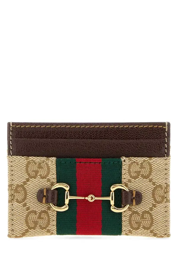 Gucci Gg Fabric Card Holder