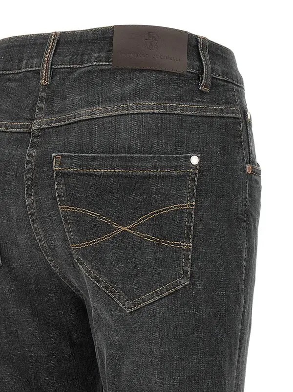 Brunello Cucinelli Slim Jeans - Gray