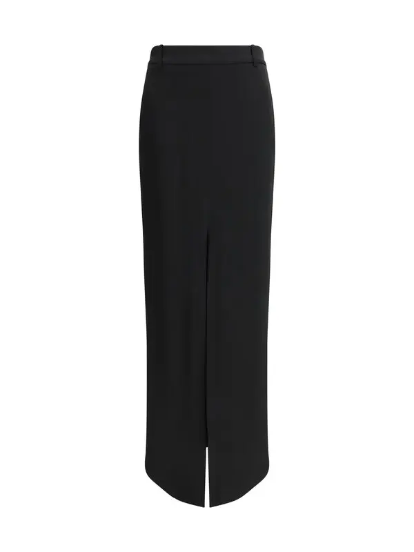 TOM FORD Tailored Crepe Envers Satin Skirt - Black