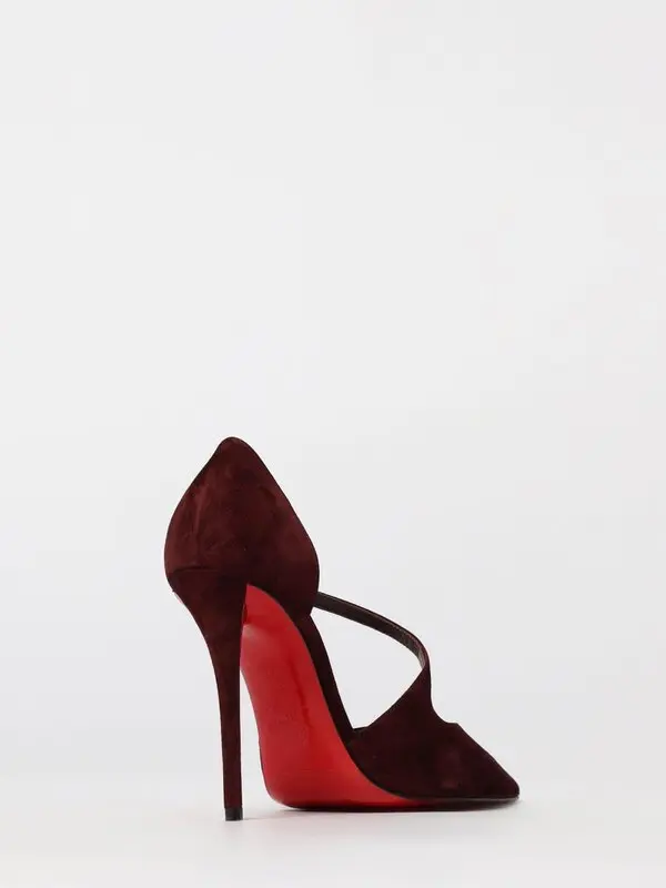 CHRISTIAN LOUBOUTIN Calf Leather Burgundy Pumps