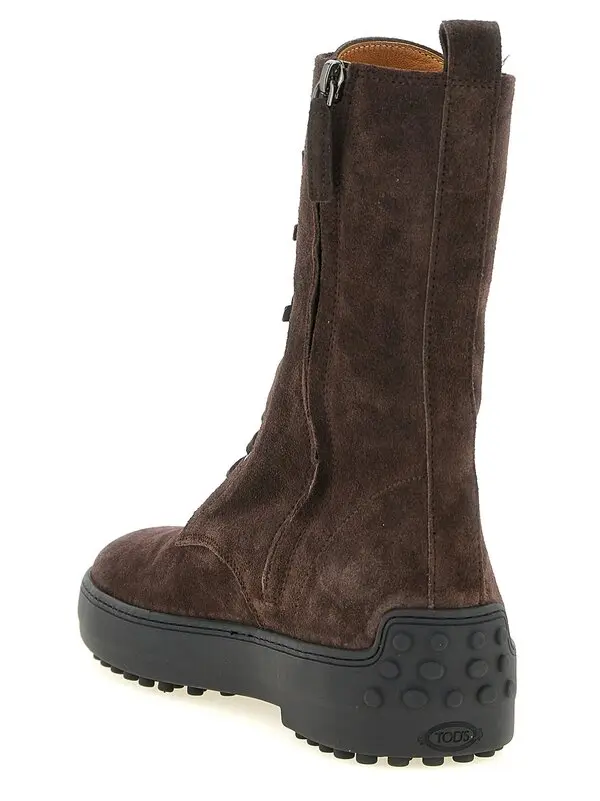TOD'S Winter Gommino Ankle Boots - Brown