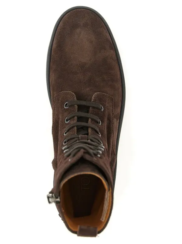 TOD'S Winter Gommino Ankle Boots - Brown