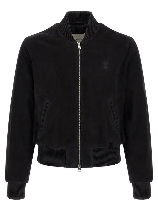 AMI Paris De Coeur' Jacket - Black