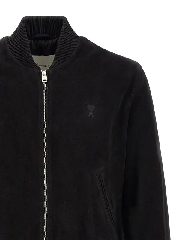 AMI Paris De Coeur' Jacket - Black