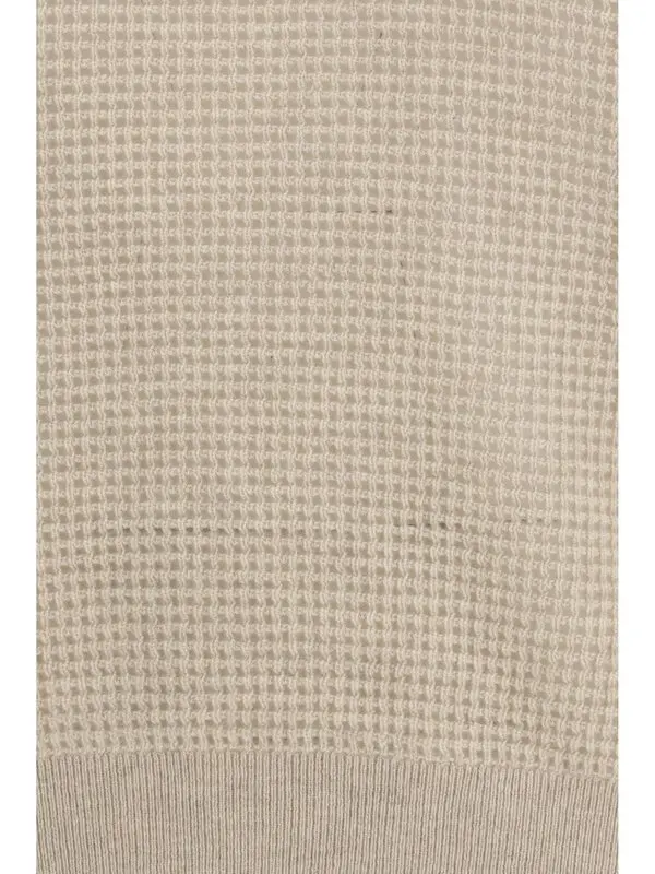 Brunello Cucinelli Sparkling Net Cotton Hooded Sweatshirt - Cream