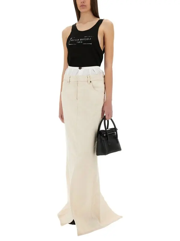 MAISON MARGIELA Logo Print Tank Top