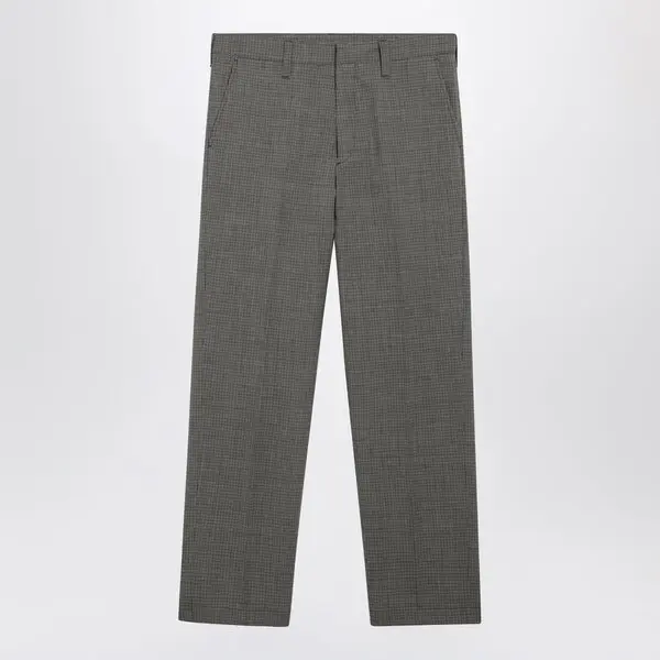 Prada Forest Wool Trousers - Green