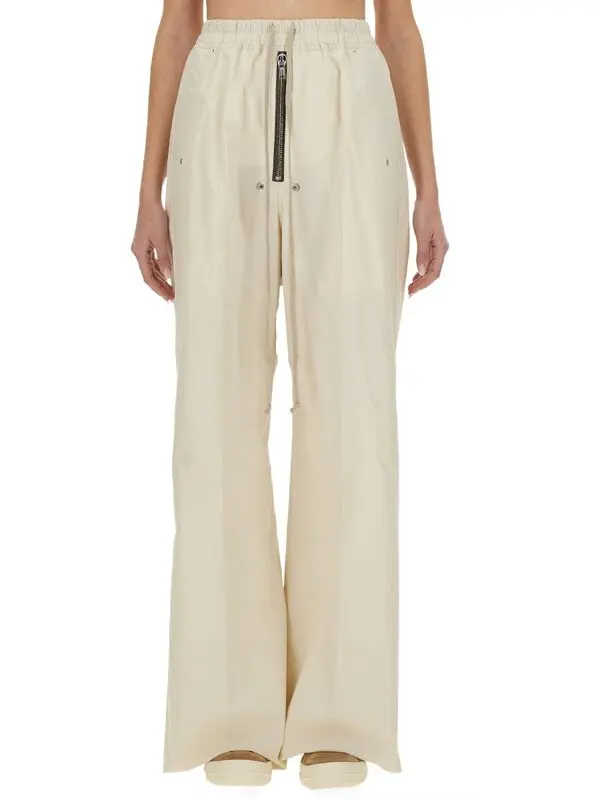 Rick Owens Wide Leg Pants - Cream
